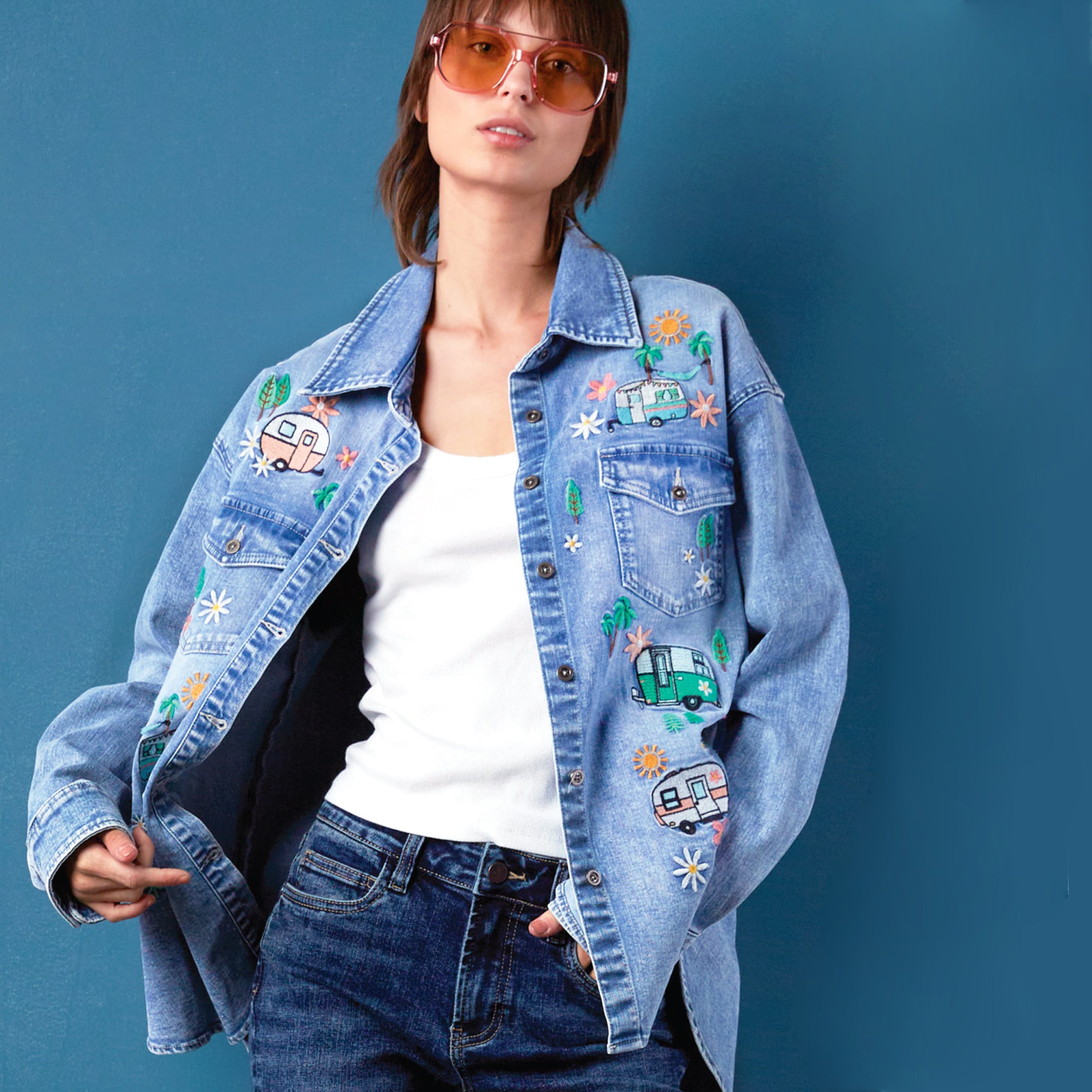 Regular Sleeve Denim Tops – billytshop