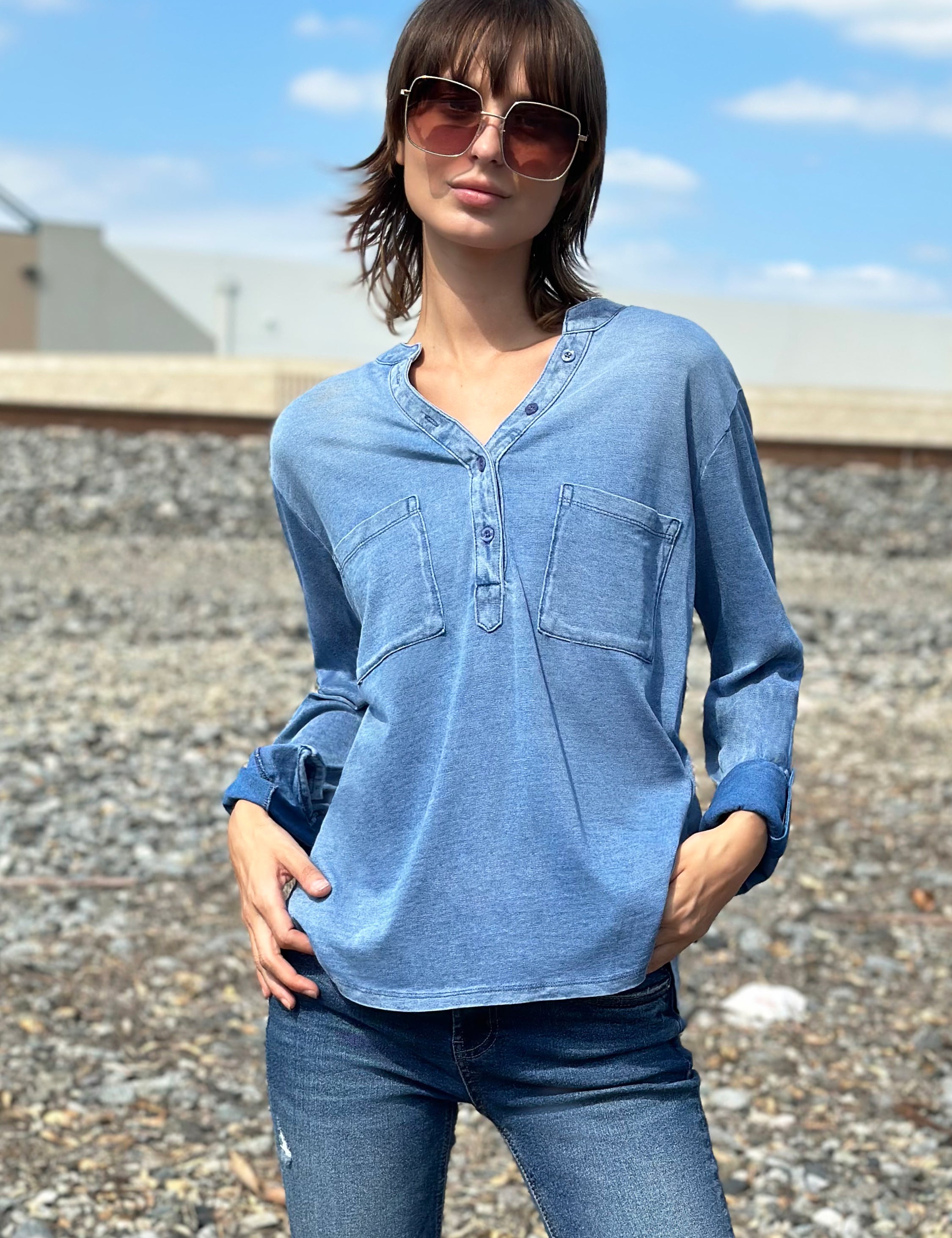 Fine Henley Top – billytshop