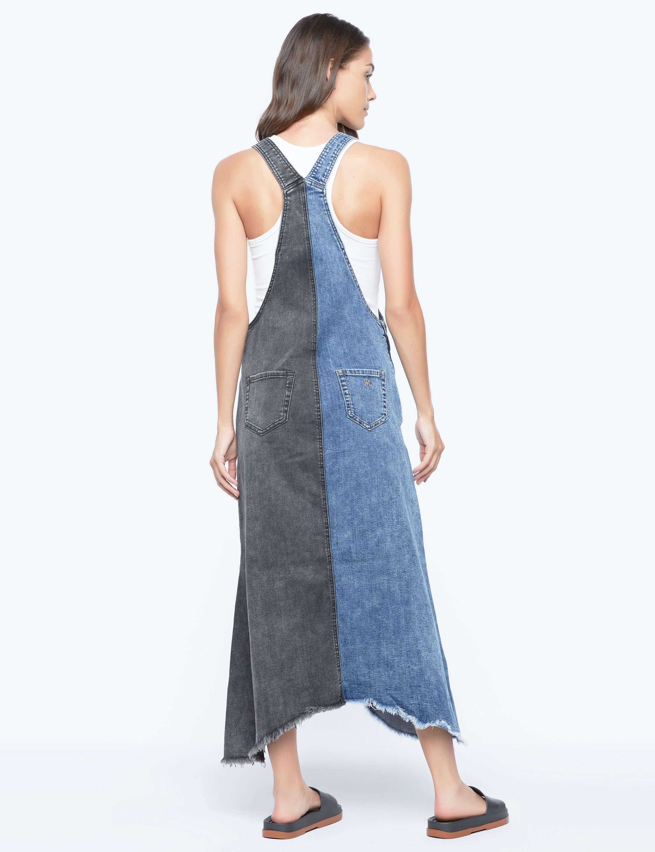 Women’s Wash Lab Pieced Denim Jumper – Billy T – billytshop