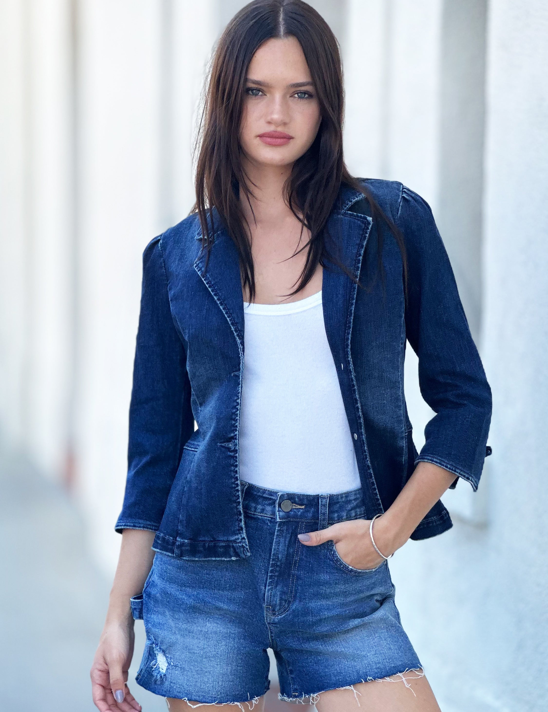 School Boy Denim Blazer – billytshop