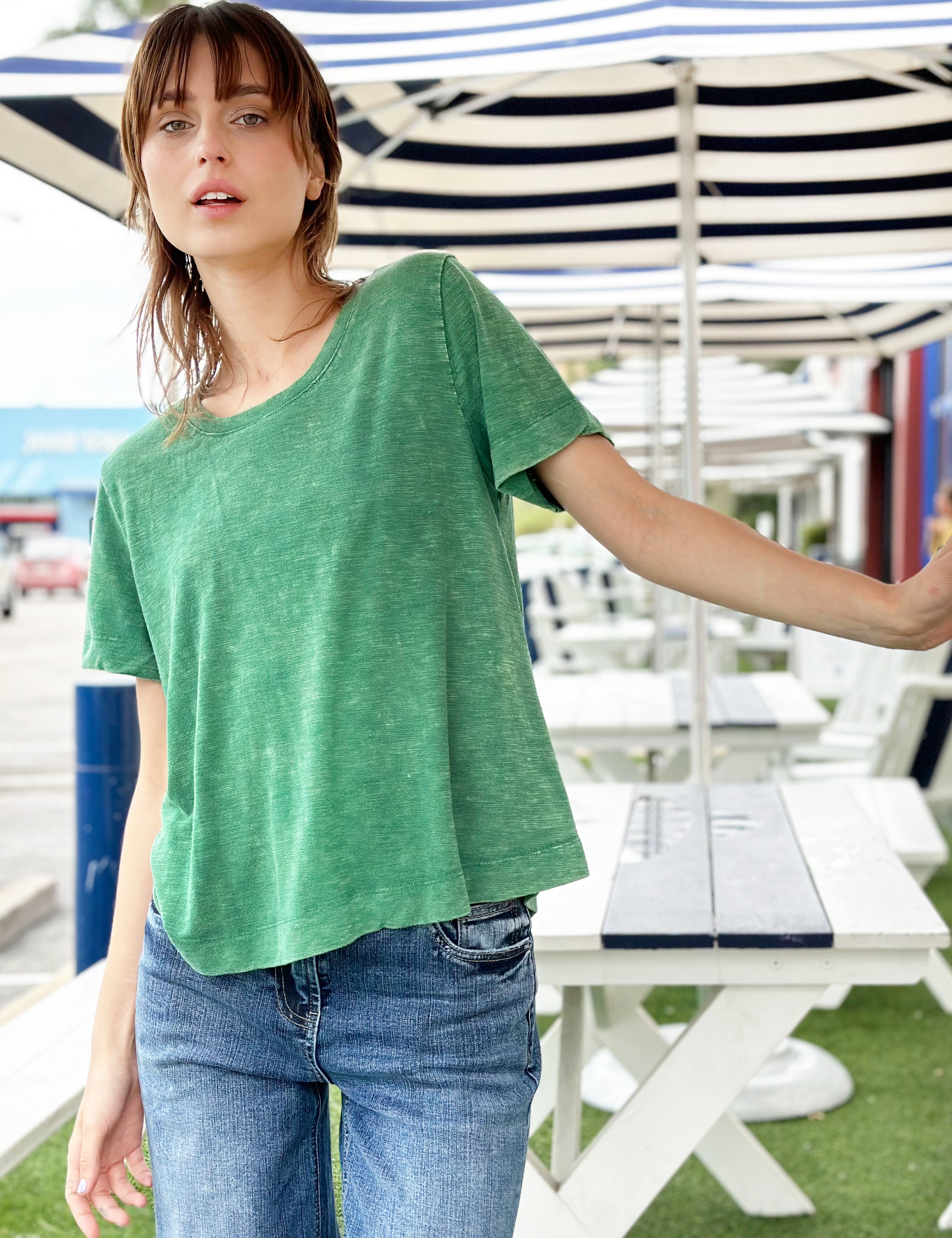 Women’s Swing Tee in Cotton Slub – Billy T – billytshop
