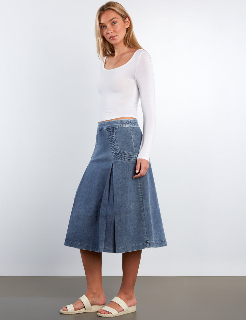 Cascade Pleats Midi Skirt – billytshop