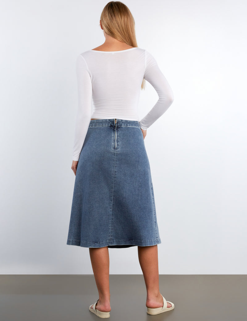 Cascade Pleats Midi Skirt – billytshop